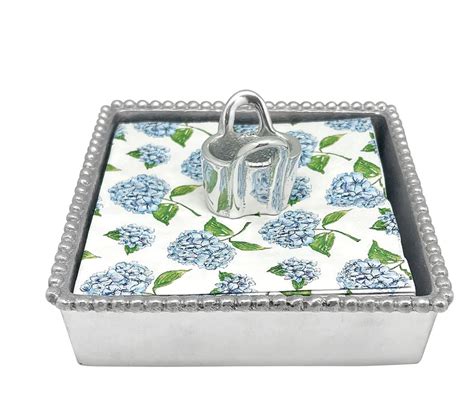 Hydrangea Beaded Napkin Set Sativa