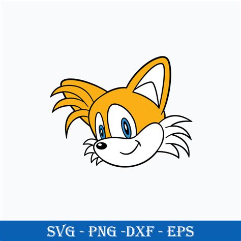 Tails Face Svg Sonic The Hedgehog Svg Cartoon Svg Png Dxf Inspire Uplift