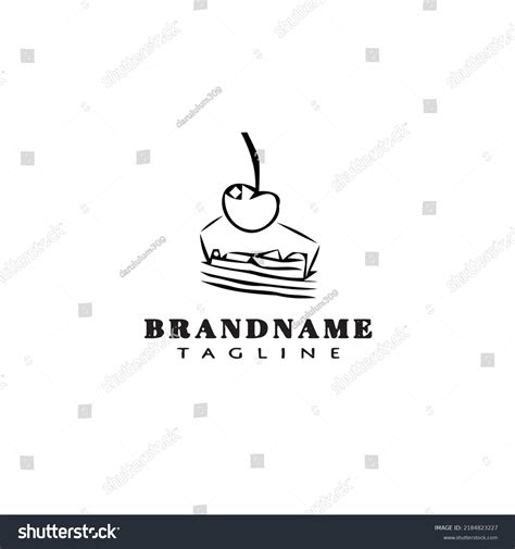 Cake Logo Cute Design Template Icon Stock Vector Royalty Free Shutterstock