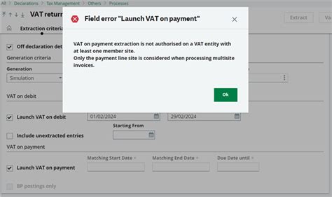 Vat Return Vat On Payments Message General Discussion Sage X3 Community Hub