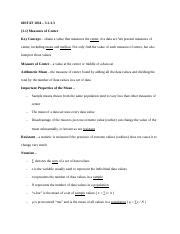 STAT 1034 3 1 3 3 Docx 68STAT 1034 3 1 3 3 3 1 Measures Of Center