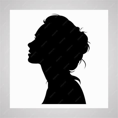 실루엣 여자 프리미엄 벡터