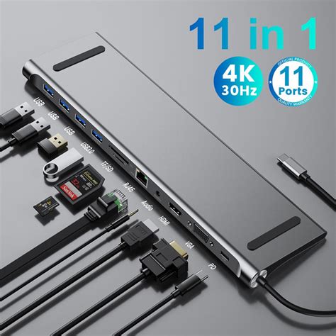 Usb разветвитель 11 в 1 Type C Usb Hub док станция Usb 3 0 хаб 3 0 Usb