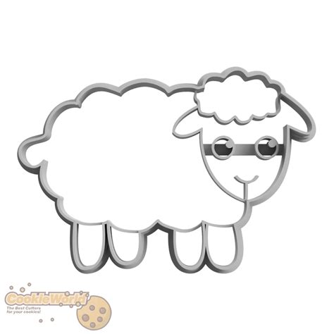 Stl File Sheep Cookie Cutter And Stamp 🐑・3d Printing Idea To Download・cults