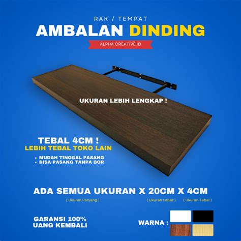 Jual Rak Ambalan Dinding Minimalis Hiasan Papan Hambalan Kayu Laci