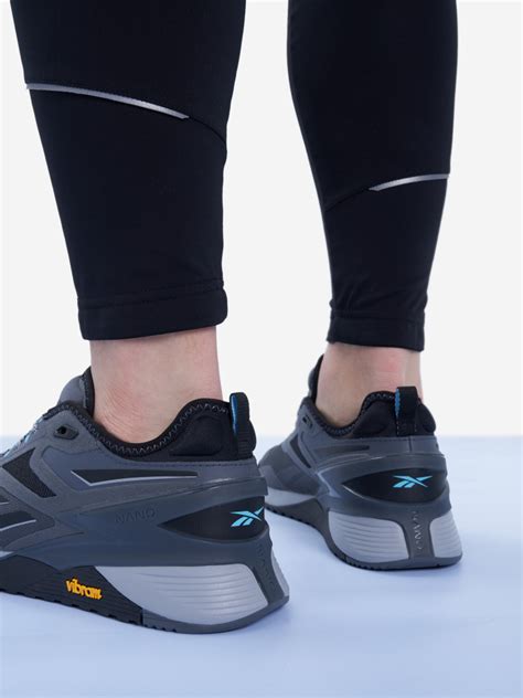 Кроссовки мужские Reebok Nano X3 Adventure серый/черный цвет — купить ...
