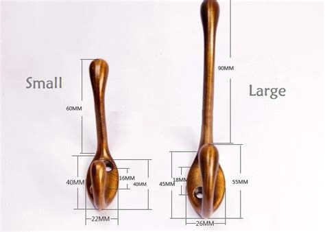 Vintage Look Wall Hooks Decorative Hooks Antique Brass Double Etsy