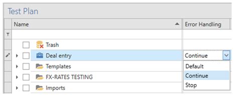 Configuring Error Handling