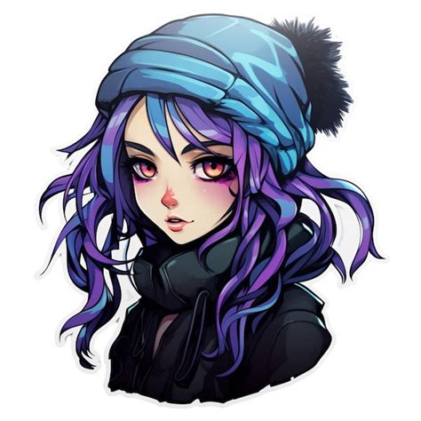 Premium Photo Cyberpunk Anime Girl