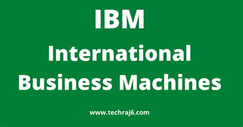 IBM Full Form What Is The Full Form Of IBM