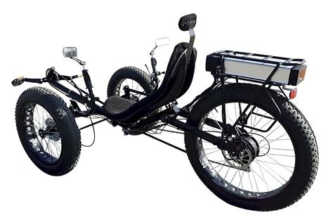 Fat Tire Three Wheel Bike Electric Tricycle Off Road With DAPU LCD Display Walmart