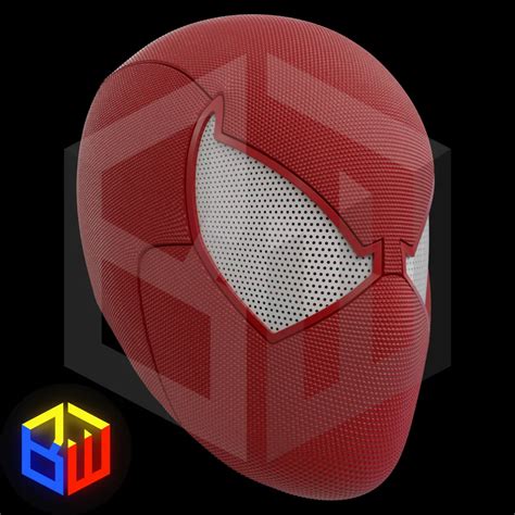 Spider Man Scarlet Spider Textured Helmet Free 3d Print Model Makerworld