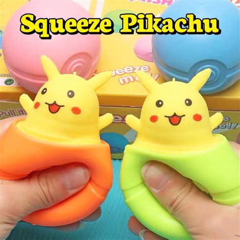 Pokemon Pikachu Squishy Squeeze To Pop Out From Cup Prank Your
