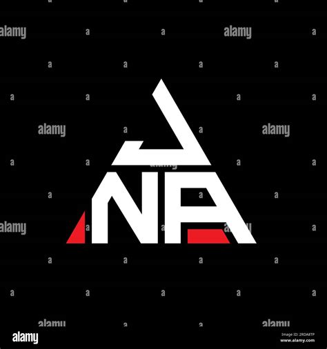 Jna Triangle Letter Logo Design With Triangle Shape Jna Triangle Logo