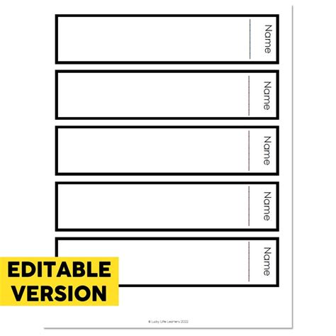 Template Book Spine Size