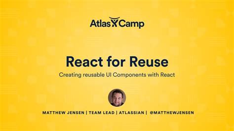 React For Re Use Creating Ui Components With Confluence Connect Ppt