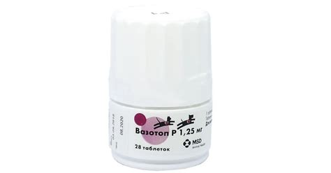 Вазотоп P 1,25 мг, банка 28 таб., 5911 купить в ветеринарной аптеке PetDog