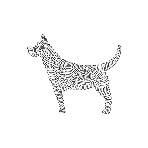 Premium Vector Single Swirl Continuous Line Drawing Design Vector Of Wonderfully Unique Zebra