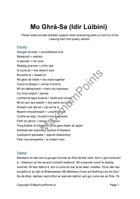 Mo Ghra Sa Preview Pdf Docdroid
