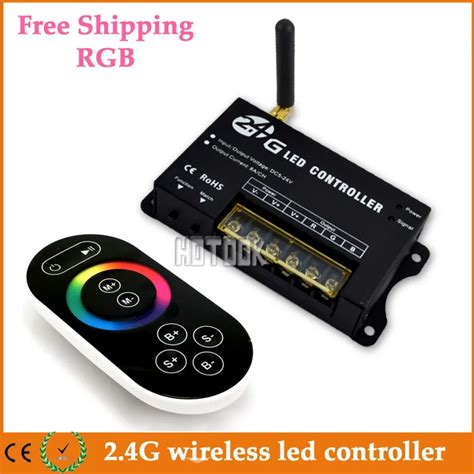 DC V V G Wireless Rgb Led Controller Dimmer Touch Screen RF Remote Control For Rgb Led