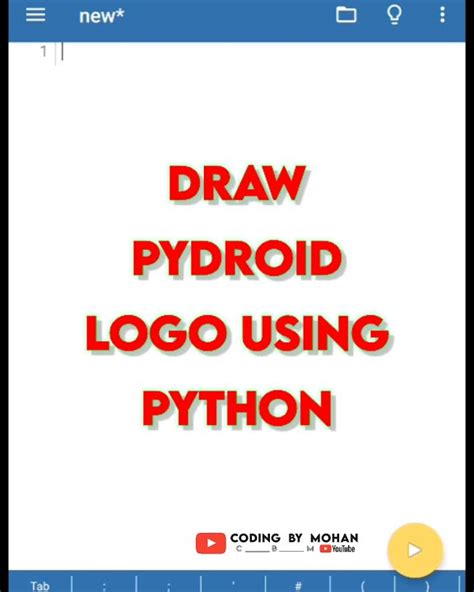Draw Pydroid Logo Using Python Coding⚡shorts Youtubeshorts Youtube