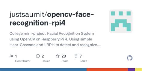 Github Justsaumitopencv Face Recognition Rpi4 College Mini Project