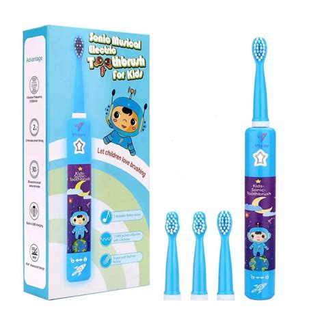 Електрическа музикална четка за зъби Vixev за деца 3 режима на почистване 4 песни 34000