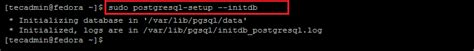 How To Install Postgresql And Pgadmin On Fedora Linux
