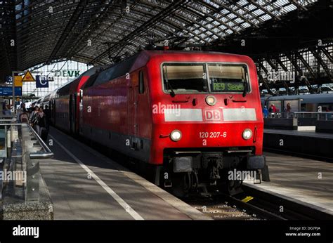 Electric Locomotive Db Class 120 207 6 Bo Bo Standing In Cologne