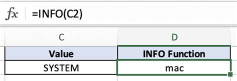 Info Function Excel — Data Trail Mix