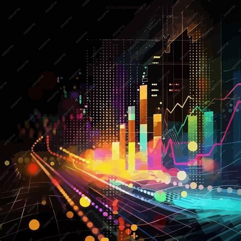A Colorful Graph With The Word Graph On It Premium Ai Generated Vector