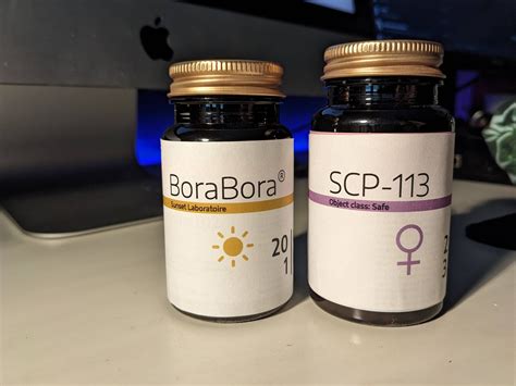 Made Scp Themed Labels For My Pills Rscp