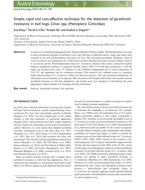 Pdf Simple Rapid And Cost Effective Technique For The Detection Of