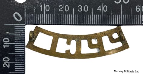 Ww1 Era Ppcli Curved Shoulder Title Badge