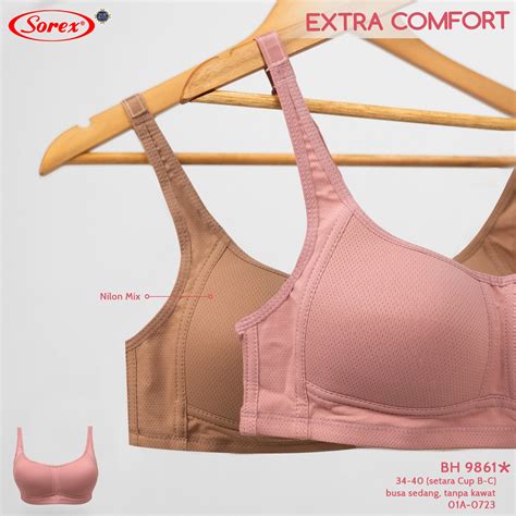 Jual Sorex Bra Extra Comfort Busa Cup Besar Tanpa Kawat Kait 3 Setara