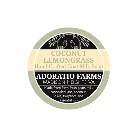 Coconut Lemongrass Goat Milk Soap Adoratio Farms