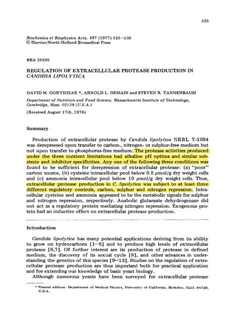 Regulation Of Extracellular Protease Production Pdf