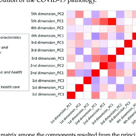 Correlation Matrix Among The Components Resulted From The Principal