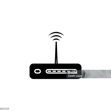 Modem Vector Icon Wifi Router Symbol Modern Simple Flat Vector