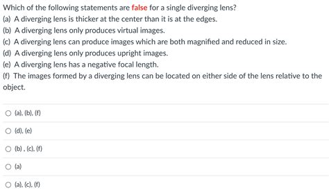 Solved Which Of The Following Statements Are False Chegg