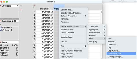 Solved Running Column Summary Question Jmp User Community