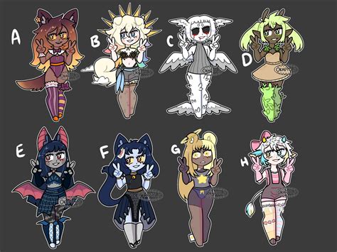 Kemonomimi Girl Adopts Batch 1 Open By Moo Taro On Deviantart