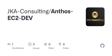 GitHub JKA Consulting Anthos EC2 DEV