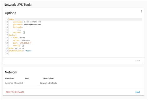 NUT Network UPS Tools Integration Third Party Integrations Home