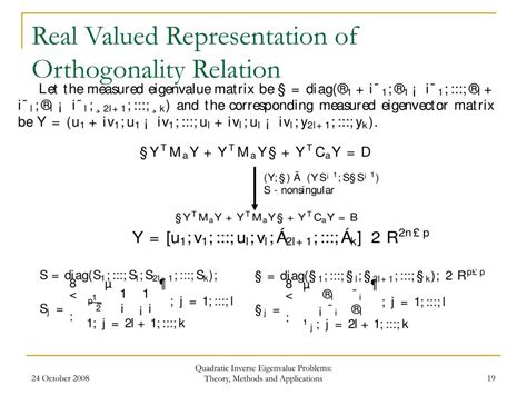 Ppt Quadratic Inverse Eigenvalue Problems Theory Methods And