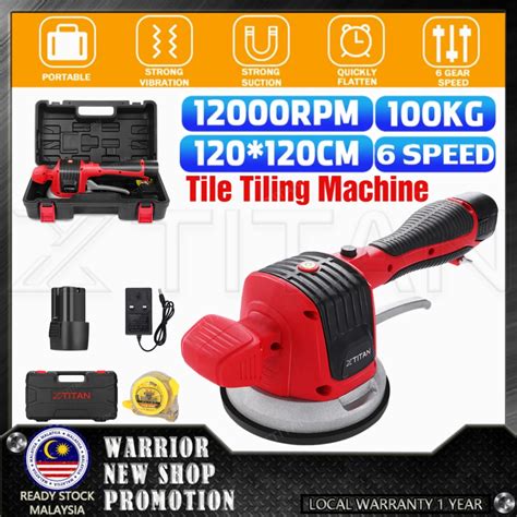 Xtitan 2400w 100kg Cordless Tile Tiling Machine Tile Vibrator 6 Level