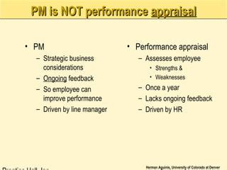 Performance Management Overview Lecture Notes PPT