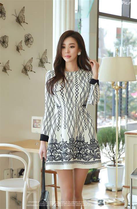Korean Fashion Model Park Da Hyun Office Dress Collection
