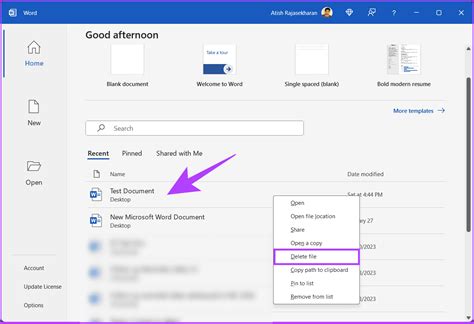 Como Excluir Um Documento Do Word No Desktop Na Web E No Celular