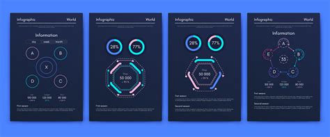 비즈니스 브로셔를 위한 최신 인포그래픽 벡터 요소입니다 웹 사이트 기업 브로셔 광고 및 마케팅에 사용합니다 원형 차트 선 그래프